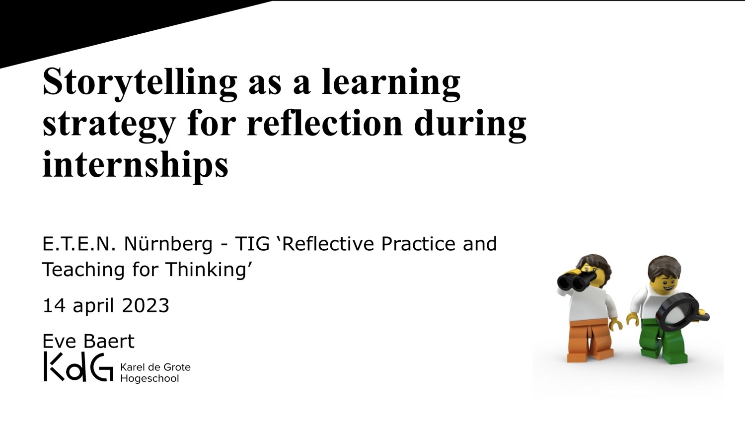 Storytelling as a learning strategy for reflection during internships – by Eve Baert – ETEN Journal