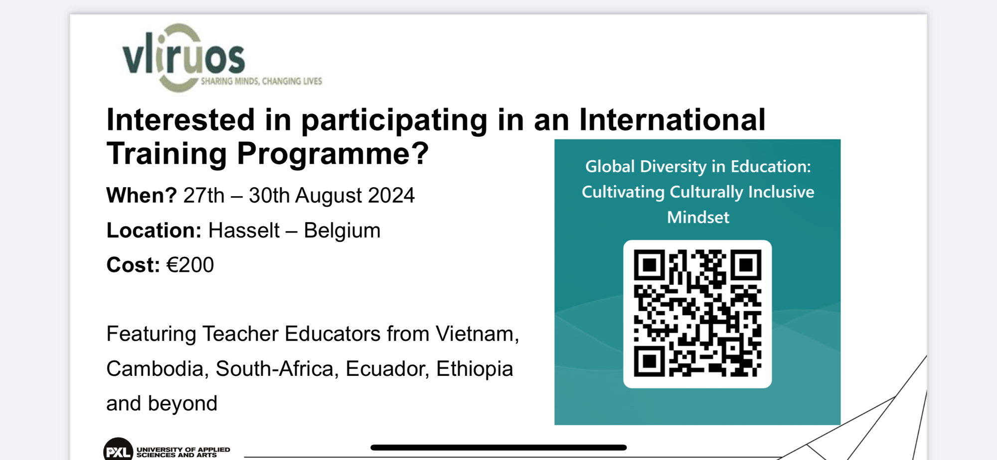 International Training Programme (ITP): Global Diversity in Education ...